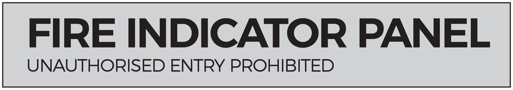 FIRE INDICATOR PANEL SIGN – STATUTORY SIGNS