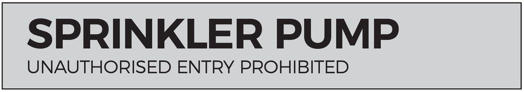 STAFF ONLY SIGN | STATUTORY SIGNS