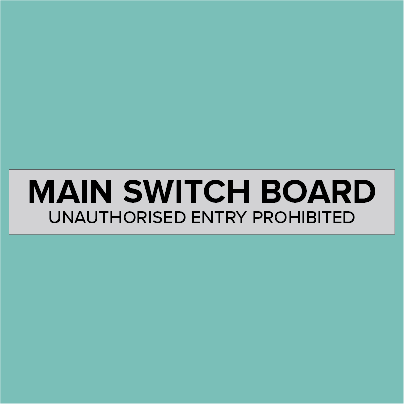 Main Switch Room Sign - Statutory Signs