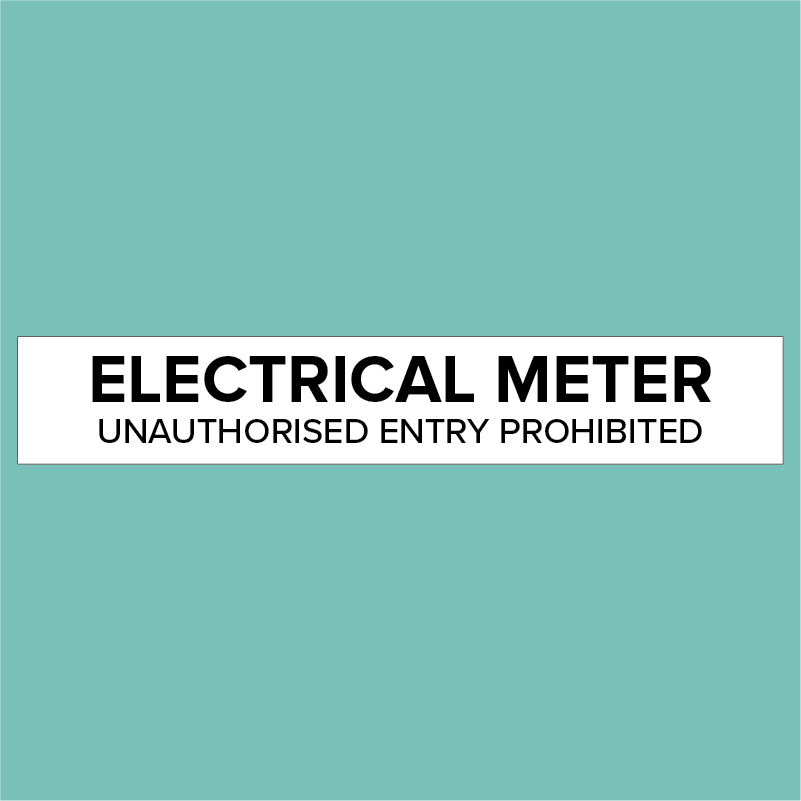 Electrical Meter Sign - Statutory Signs