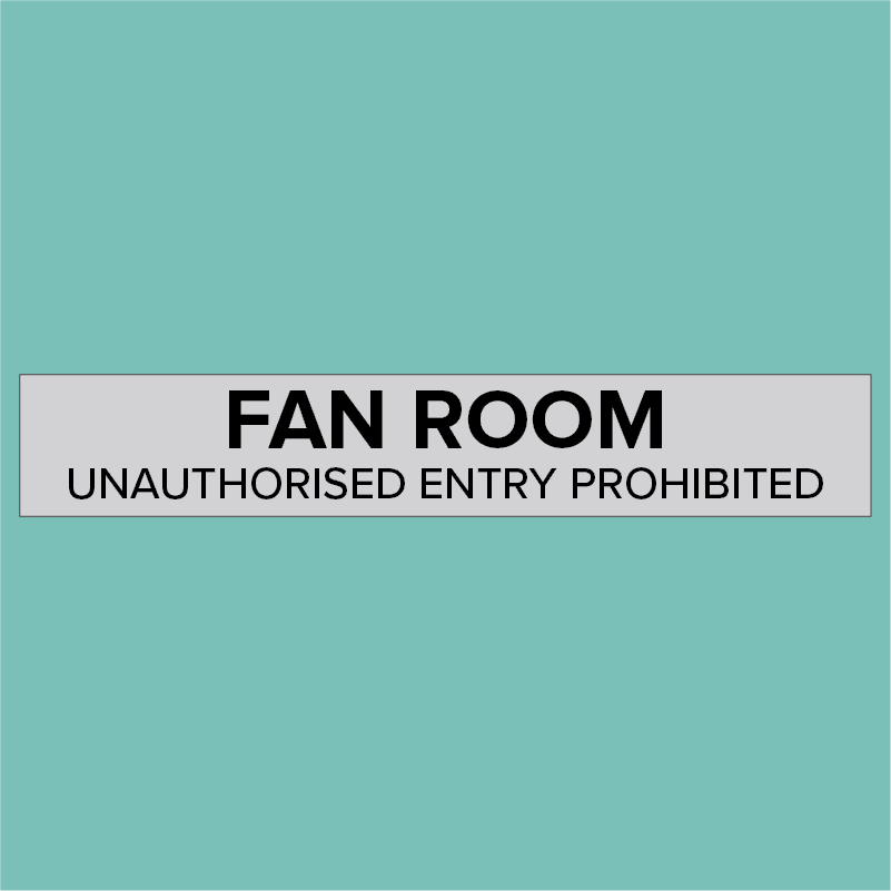 Fan Room Sign - Statutory Signs