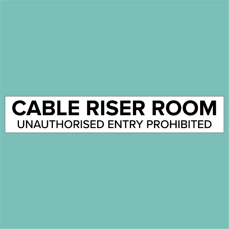 Cable Riser Room Sign - Statutory Signs
