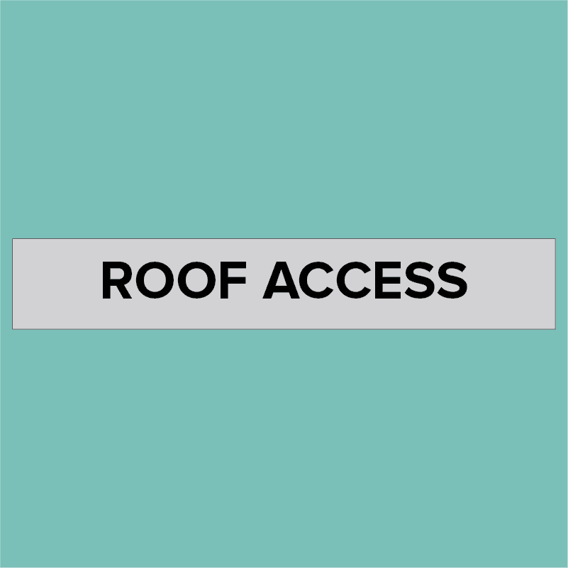 Roof Access Sign - Statutory Signs