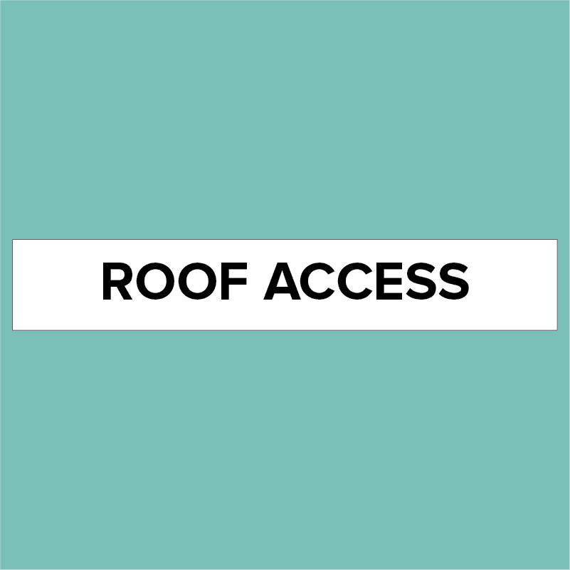 Roof Access Sign - STATUTORY SIGNS