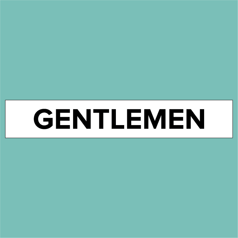Door Signs - Gentlemen - Statutory Signs