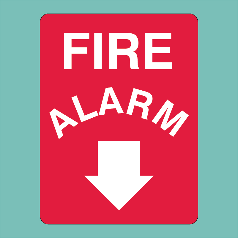 Fire Signs - Fire Alarm Arrow - STATUTORY SIGNS