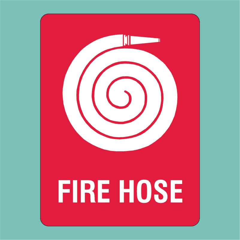 Fire Signs - Red Fire Hose - Statutory Signs