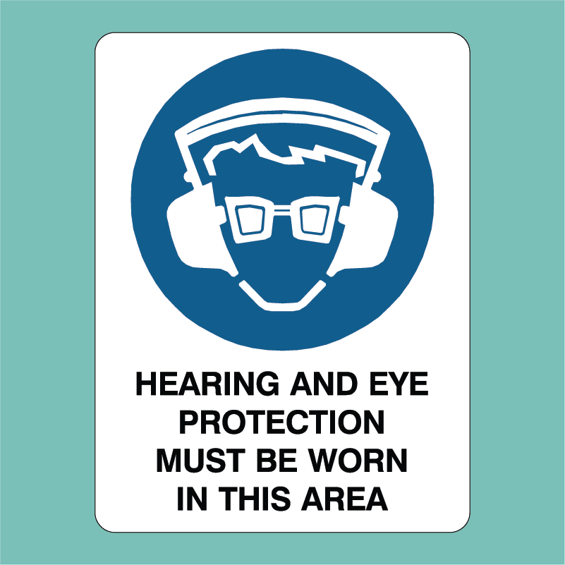 Mandatory signs - Hearing protection must be worn in this Area ...