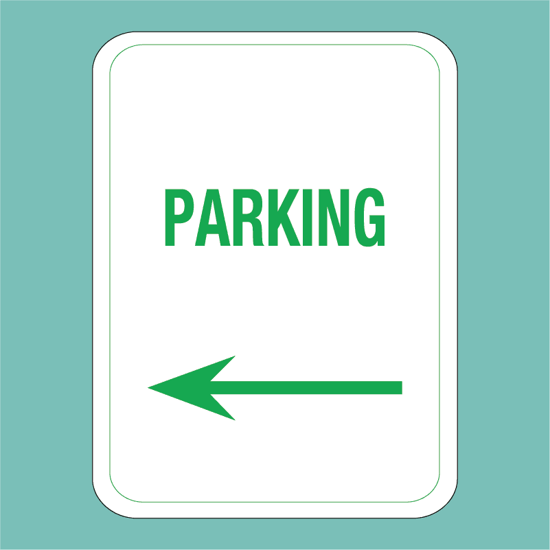 Traffic Sign - Parking left Arrow - Statutory Signs