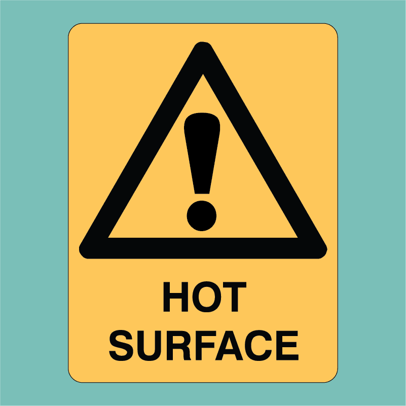 Warning Sign - Hot Surface - Statutory Signs